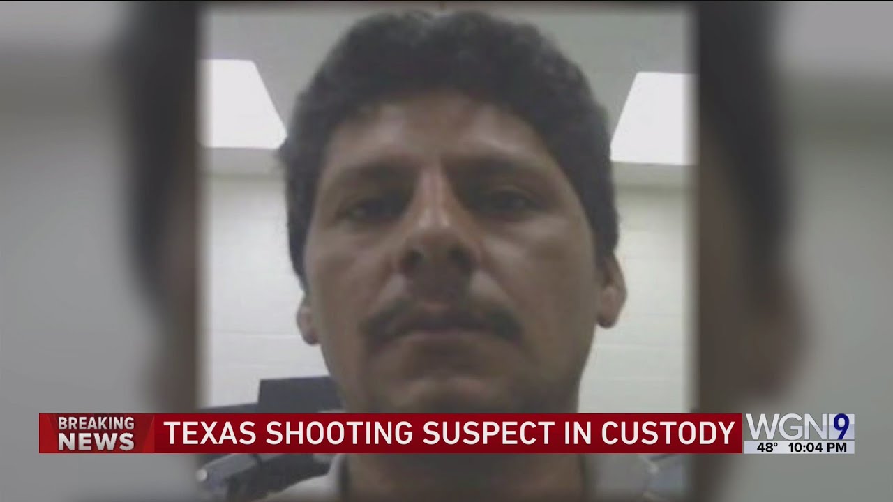 Suspected Texas gunman caught hiding under laundry: sheriff - YouTube