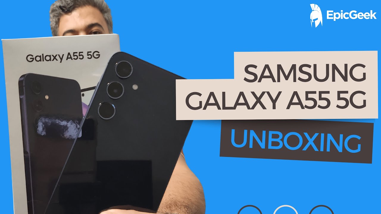 Vem abrir a caixa do Samsung Galaxy A55 5G com Exynos 1480 comigo! 📦 ...
