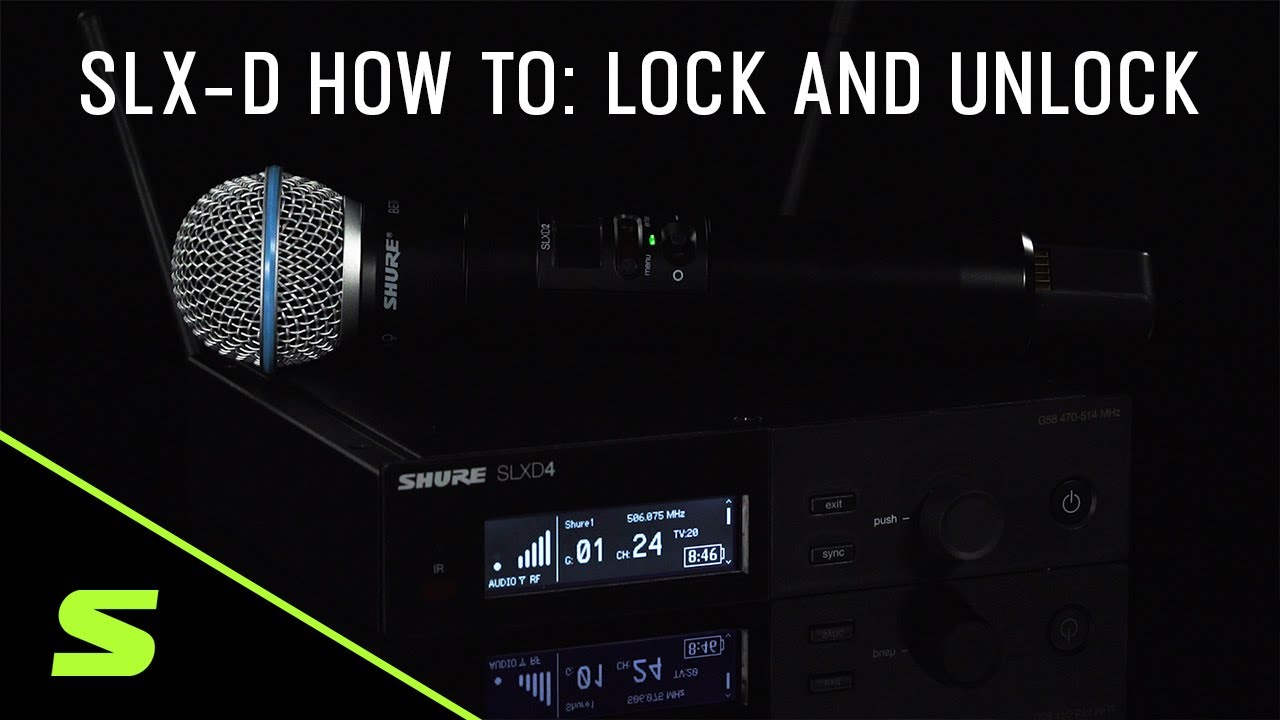 SLX-D How To: Lock and Unlock - YouTube