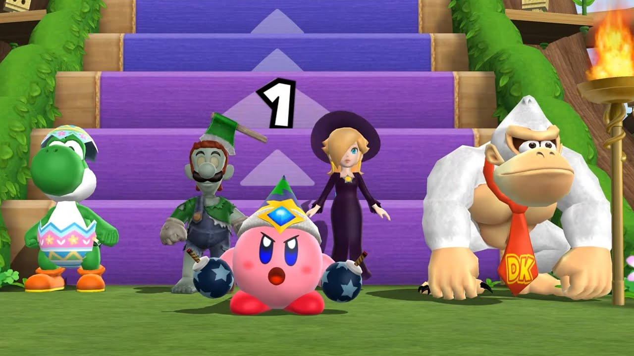 Step It Up Battle 7 Wins - Yoshi vs Luigi vs Rosalina vs Donkey Kong ...