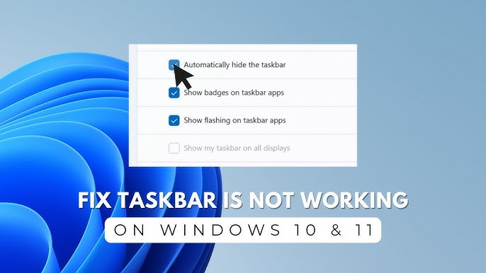 5 Easy Methods To Fix Windows 10 Taskbar Problems