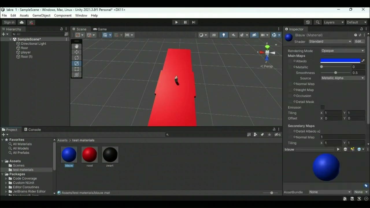 hoe maak je een horror game op unity hub part 1 - YouTube