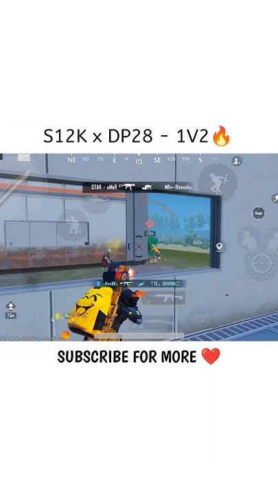 S12K x DP28 QUICK 1V2 🔥 #shorts #viralshorts #bgmi #pubg - YouTube