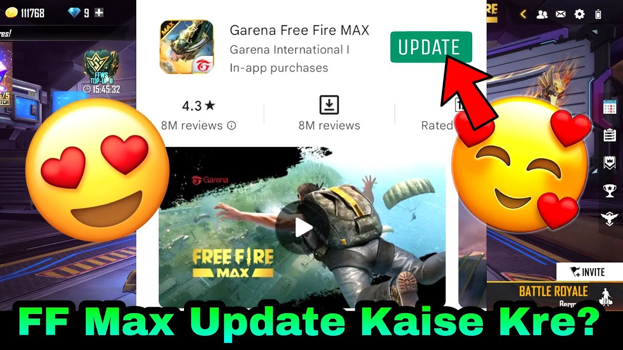 Free Fire Max Update Available | Free Fire Max Update Play Store | FF ...