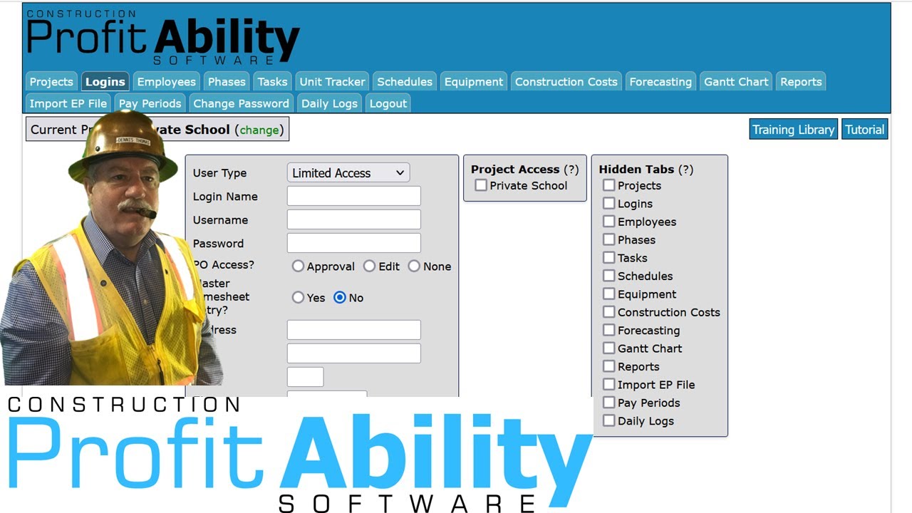 Efficient User Management With The Login Tab: Electrical Contractor ...