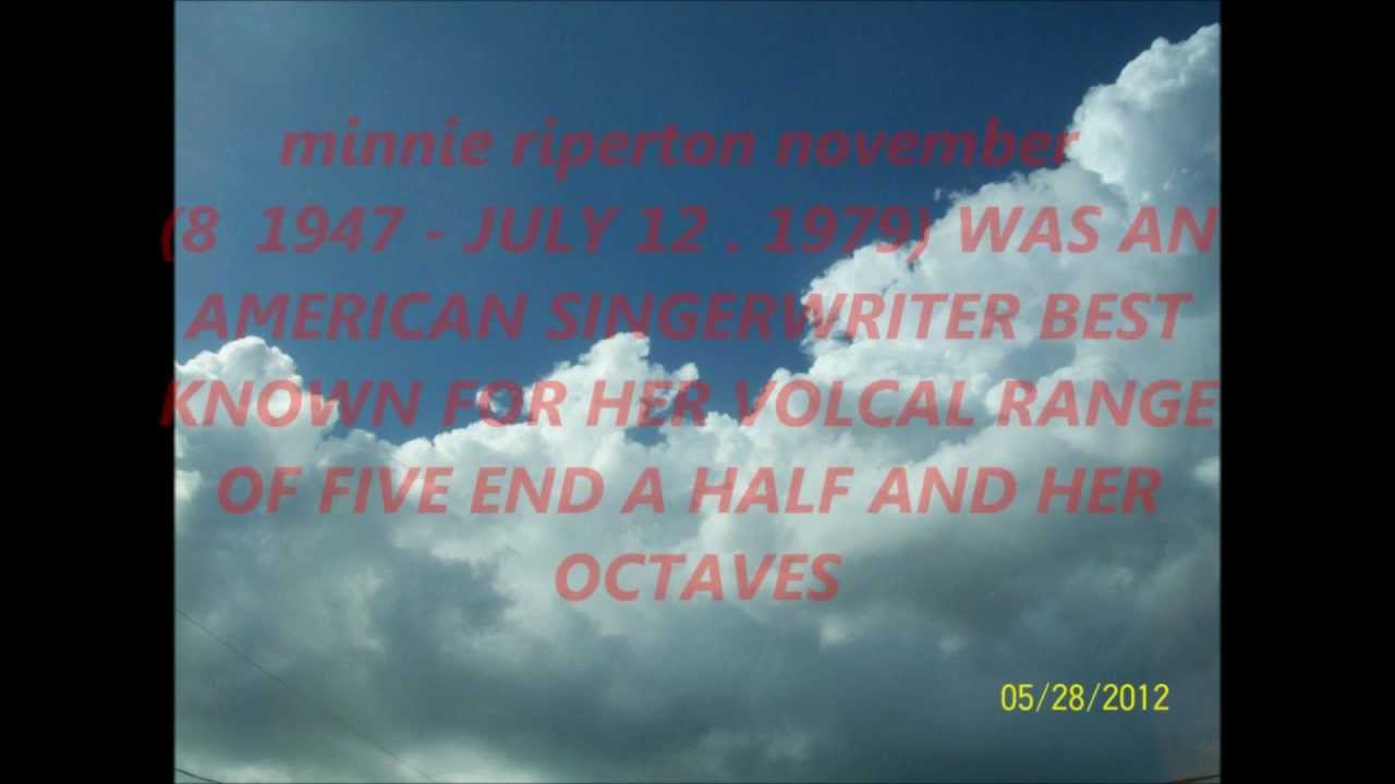 Minnie Riperton - Back Down Memory Lane! & Lovin You! Songs. - YouTube