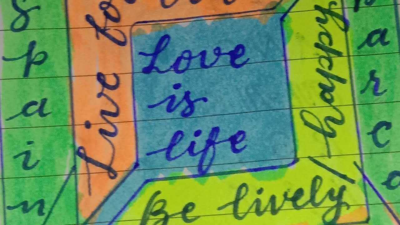 calligraphy crafts design | attractive handwriting Cage - YouTube