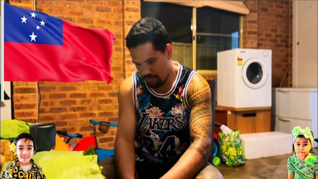 Umu Taro and Luau, Faiai Elegi,Roast Chicken & Mamoe #samoanvlogger # ...