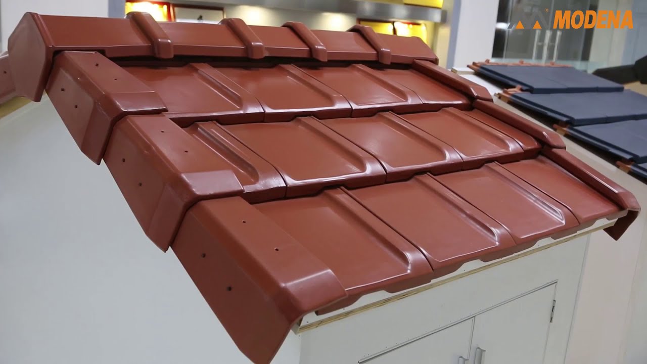 Roof tile highly automatic production line - YouTube