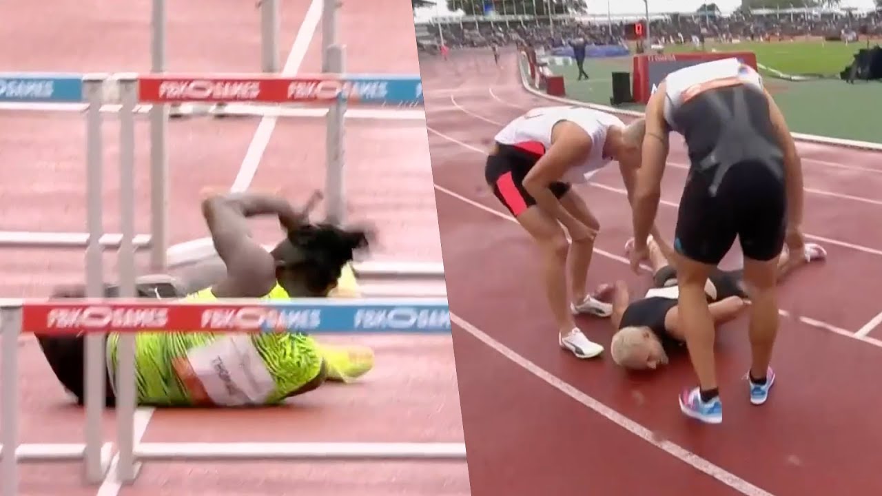 Toal Chaos In 110mH Race! - YouTube