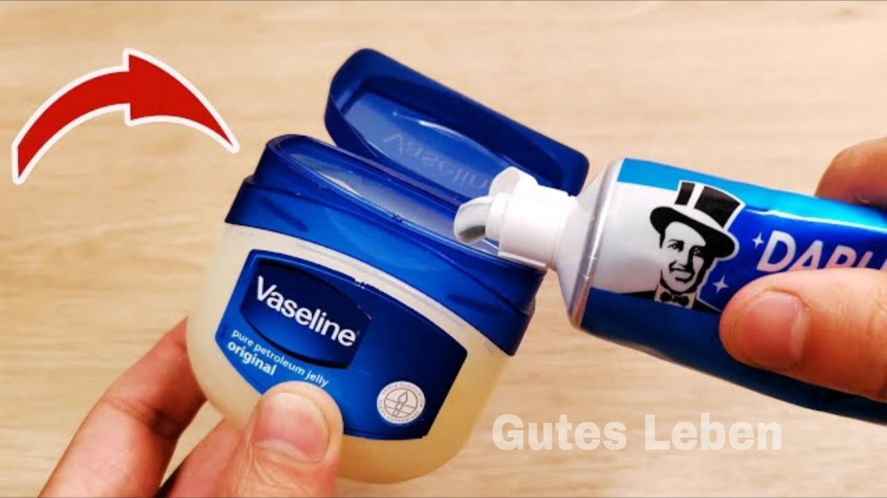 Mix Vaseline and toothpaste and you will be amazed at the final result ...