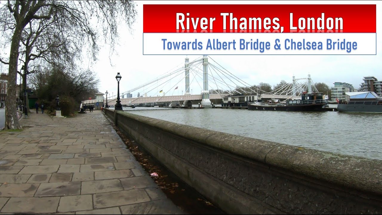 A Scenic Walk Along London's River Thames - YouTube
