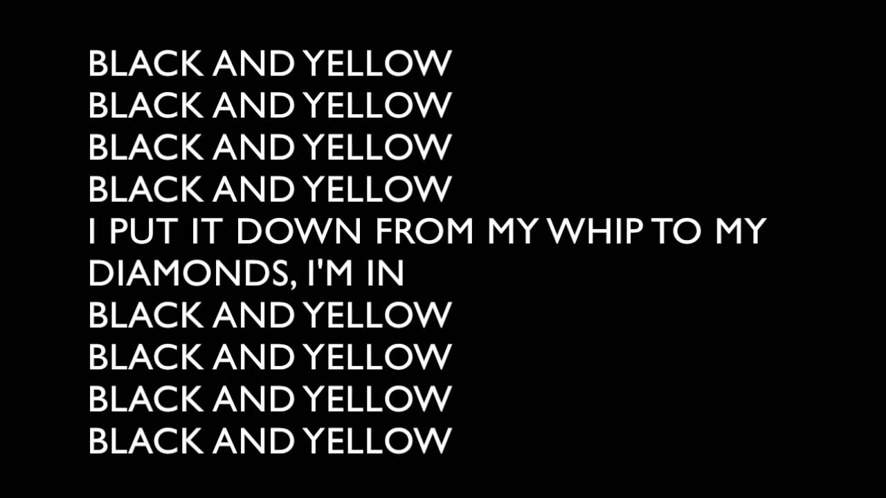 BLACK AND YELLOW - Wiz Khalifa Lyrics - YouTube
