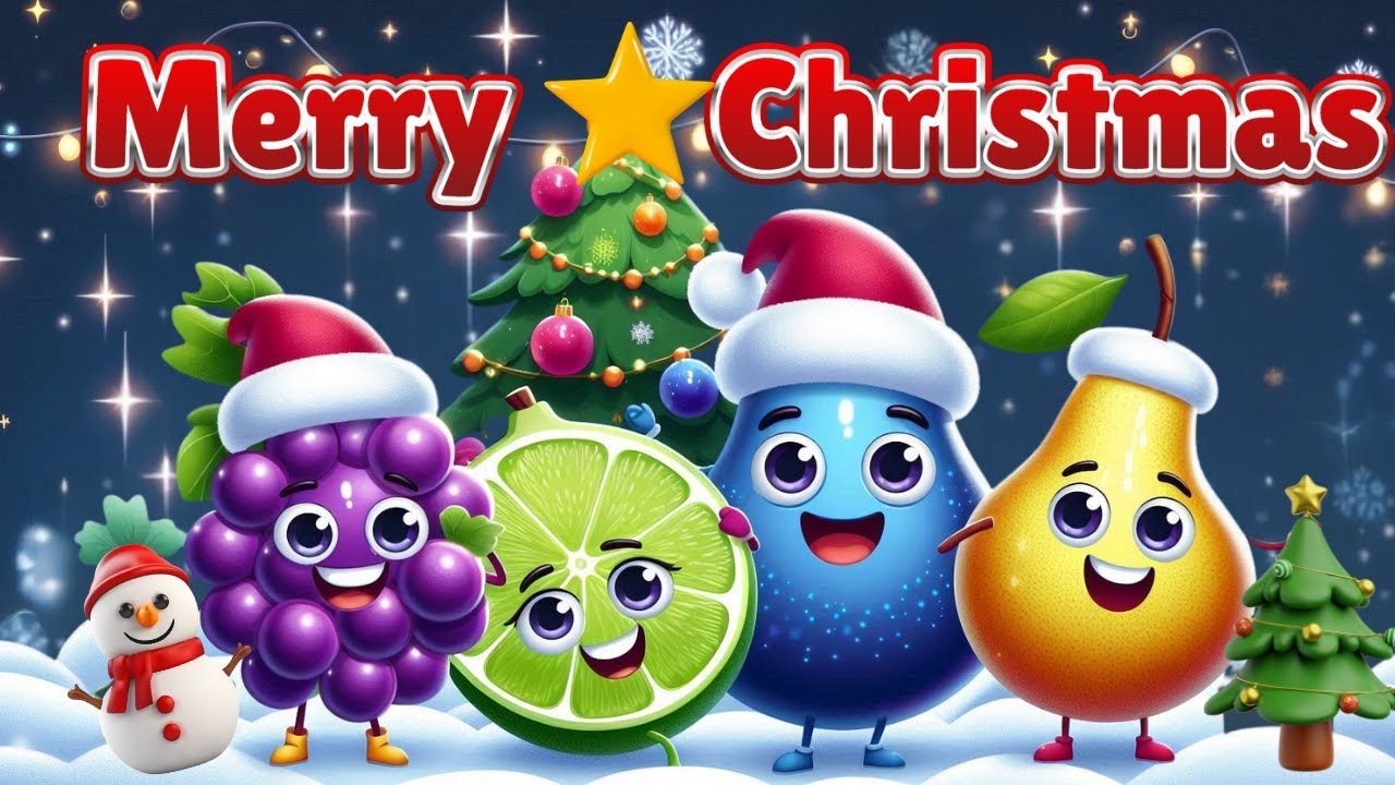 Merry Christmas Fruit Song | Nursery Rhymes for Kids - YouTube