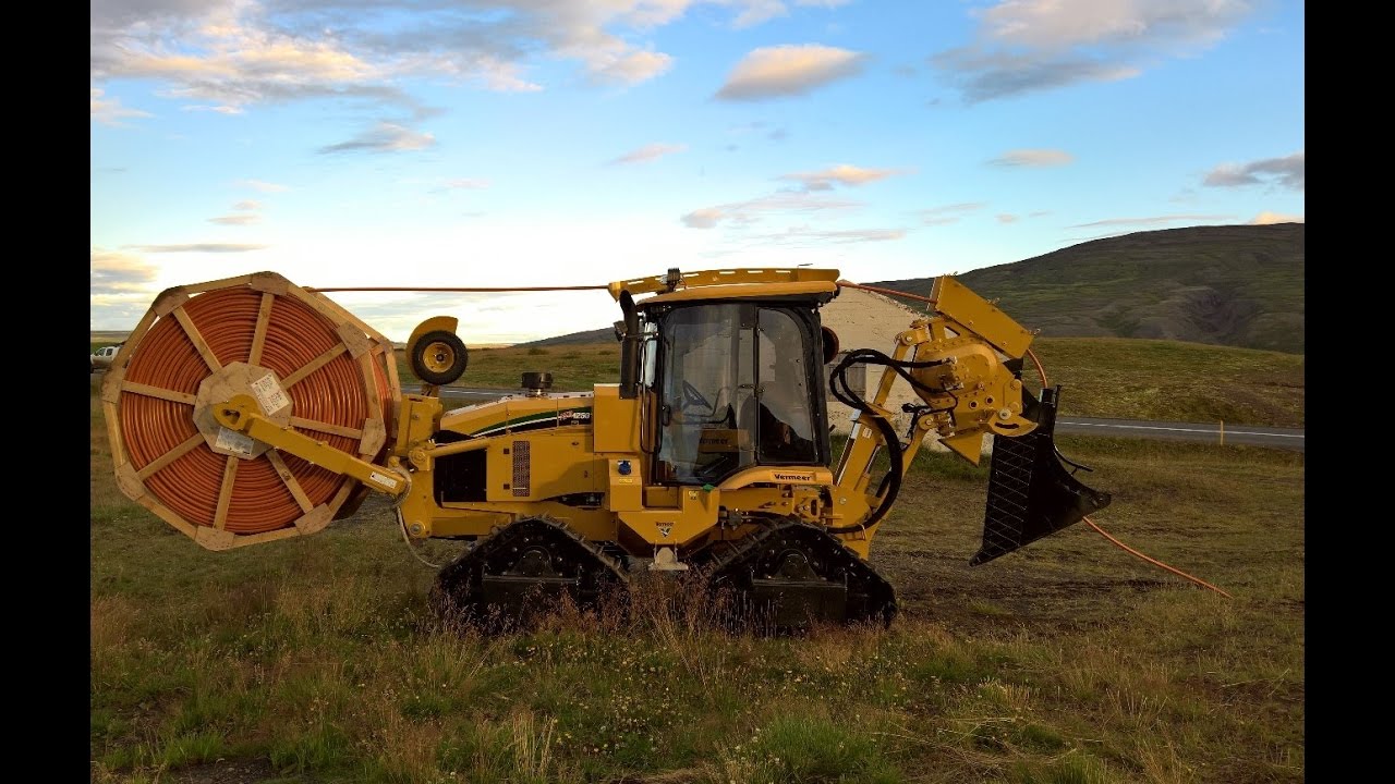 Mole ploughing versus open trench by mini excavator. Backcountry ...