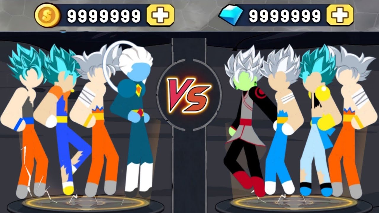 Stickman Warriors: Vegito,Goku,Zamasu Vs Grand Priest, Gogeta, Goku ...