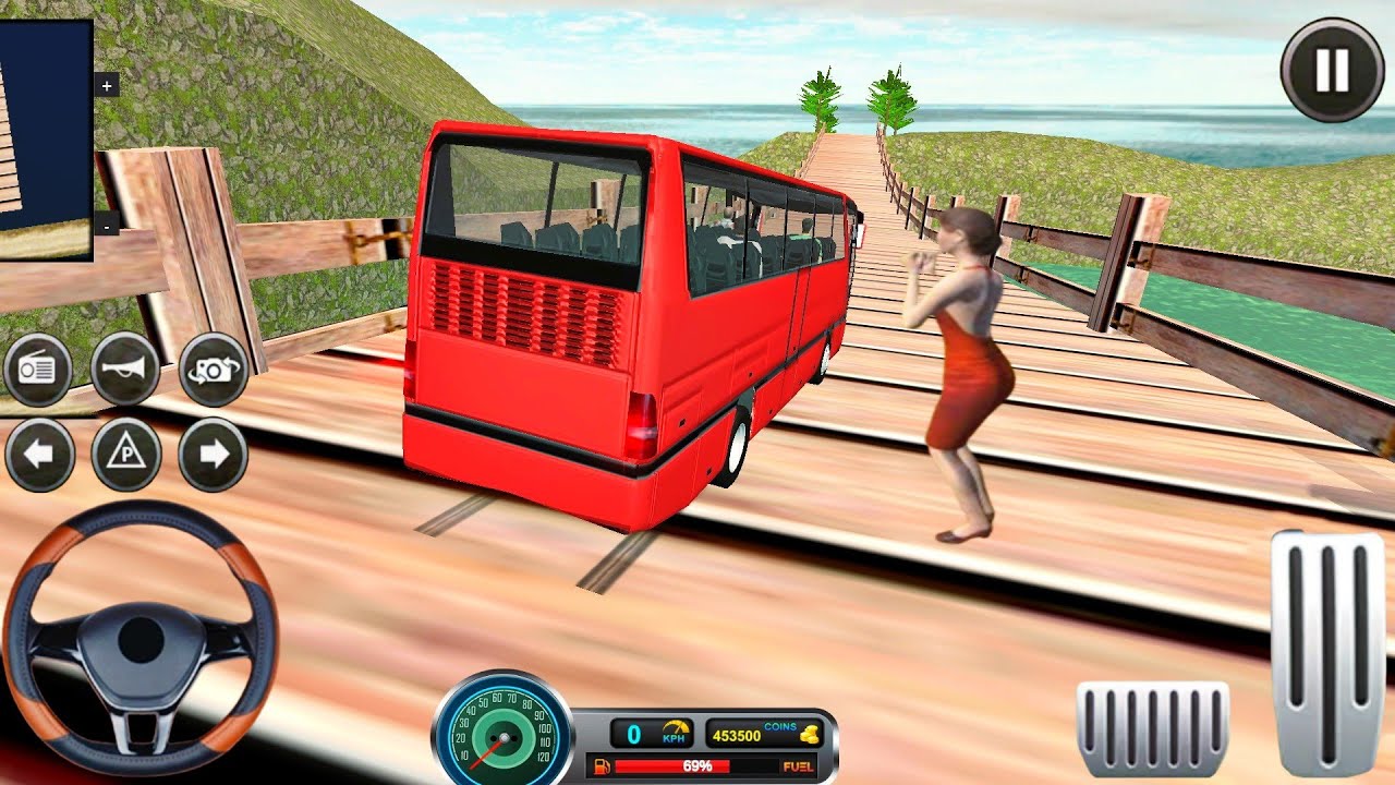 Offroad Bus Driving Sim Gameplay 102 - Driving Indian Passengers Bus In ...