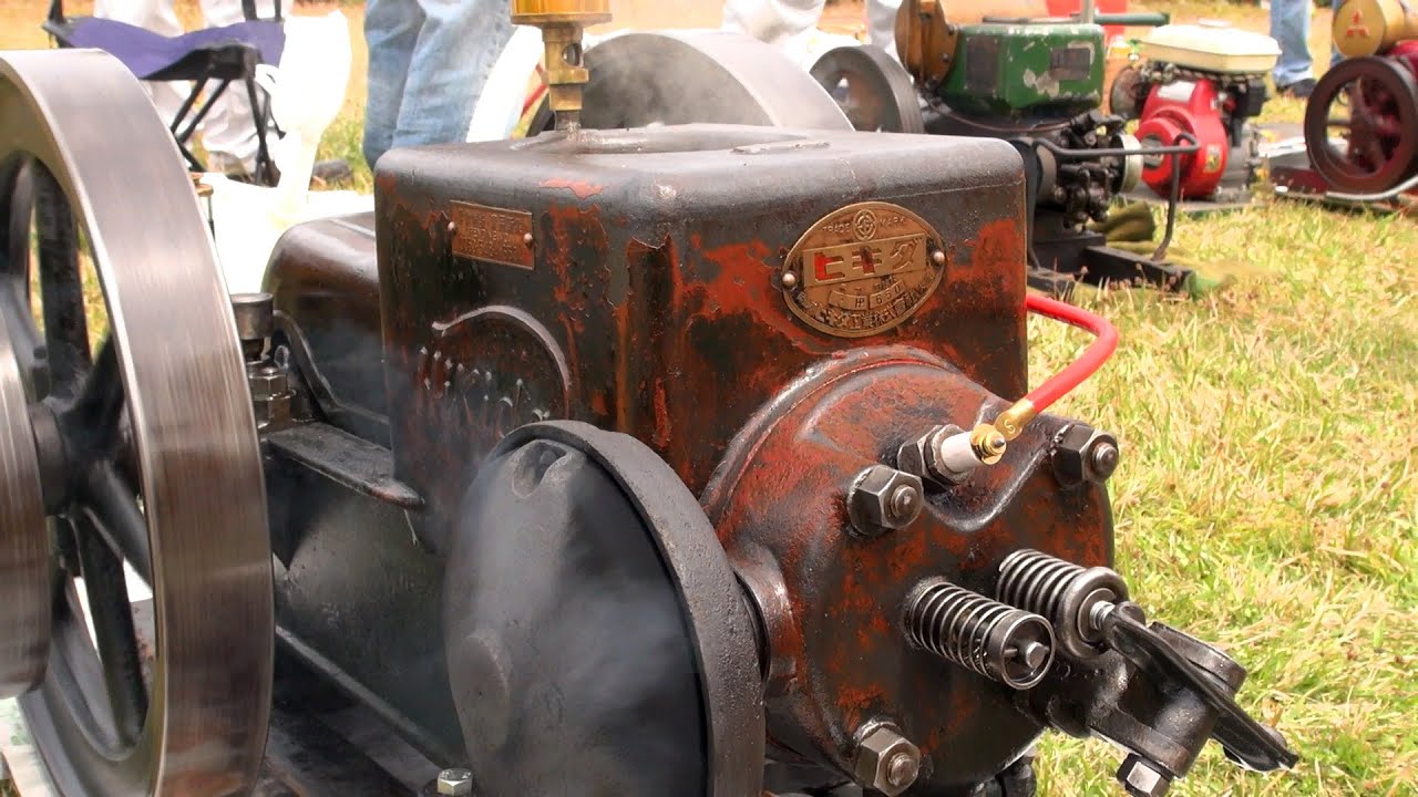 Old Engines in Japan 1950s HIKIDA Engine 3hp - YouTube