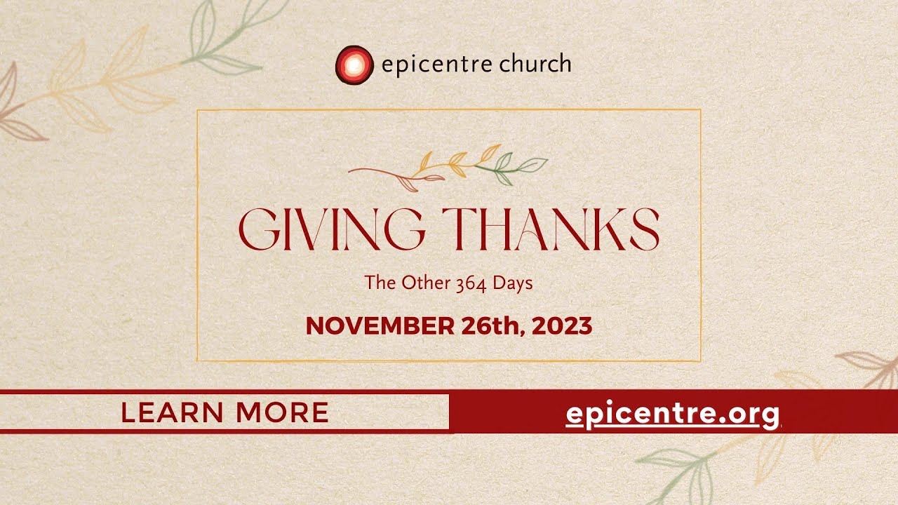 11/26 Sunday Service | Epicentre Church - YouTube