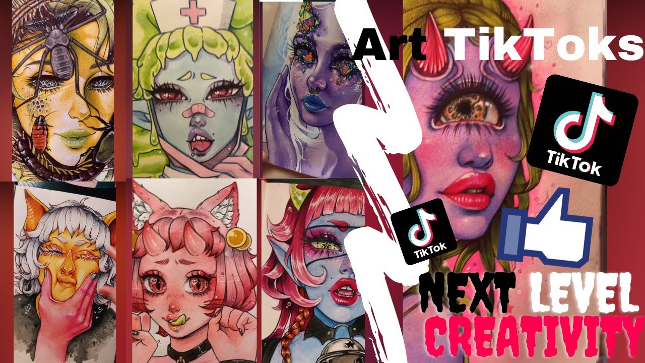 Art TikToks that Display Next Level Creativity 😌 drawing and painting ...