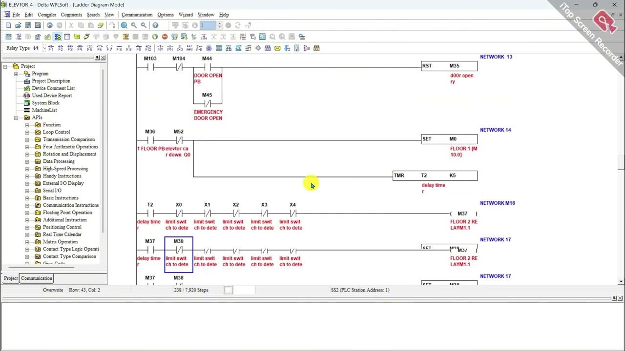DELTA PLC [ ELEVATOR PART-7 ] PROGRAMMING - YouTube