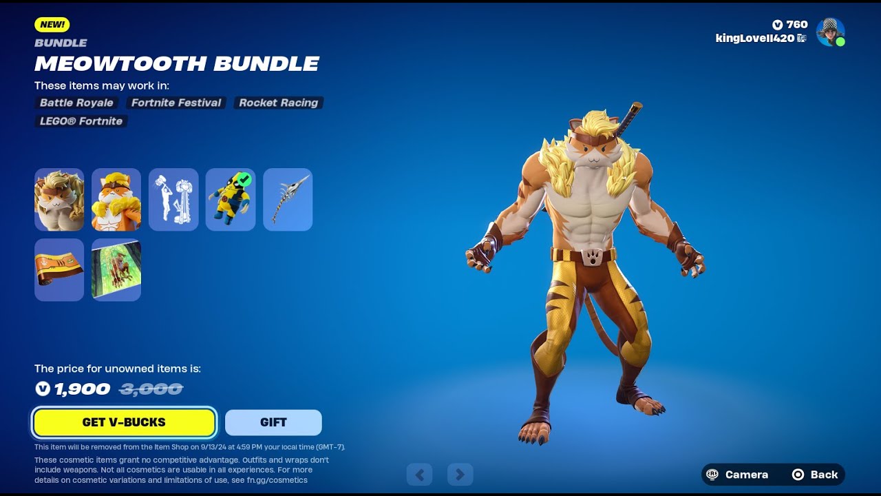 Fortnite item shop SEP 6 2024 + NEW MEOWTOOTH BUNDLE - YouTube