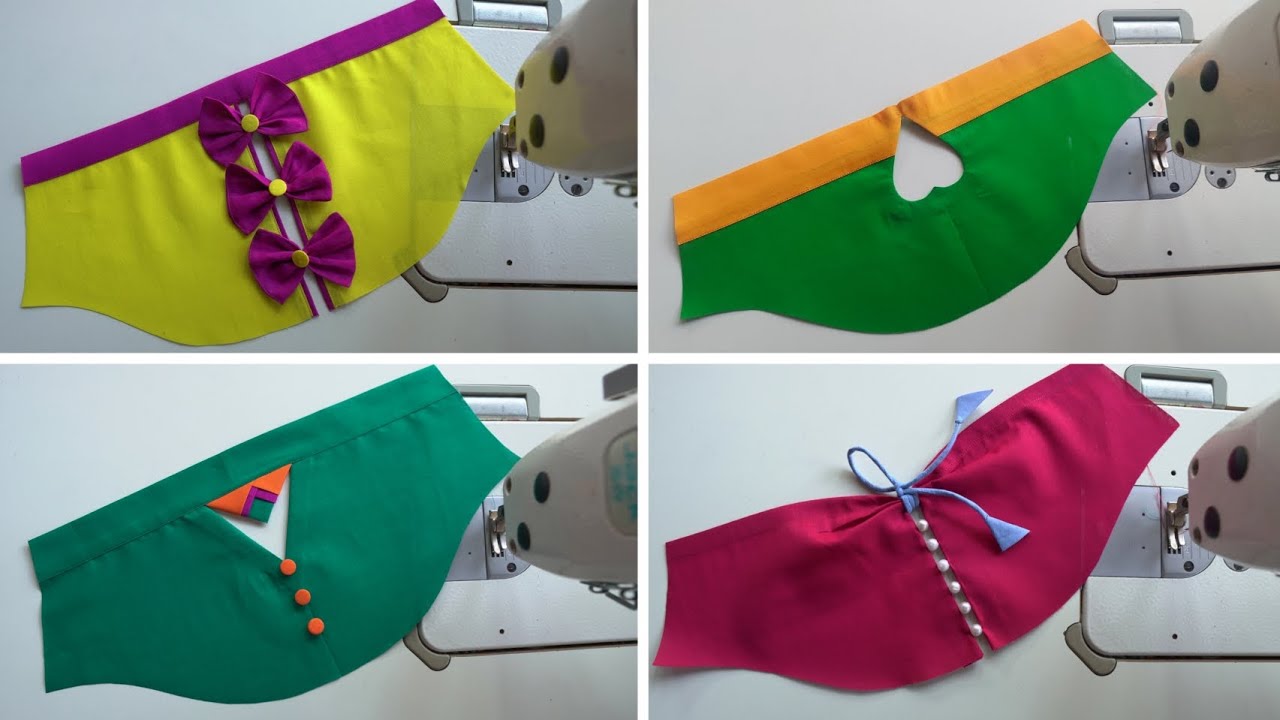 4 Different beautiful short sleeves design for sewing lovers - YouTube
