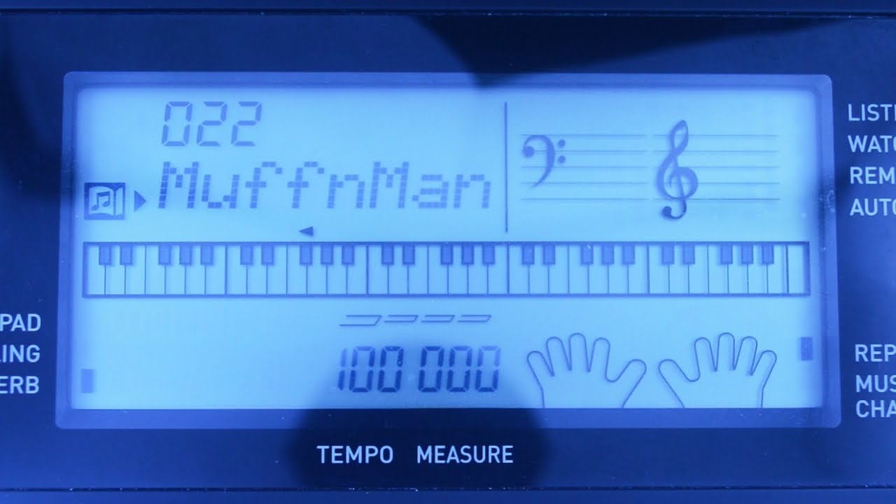 The Muffin Man | Casio Demo Songs 22 - YouTube