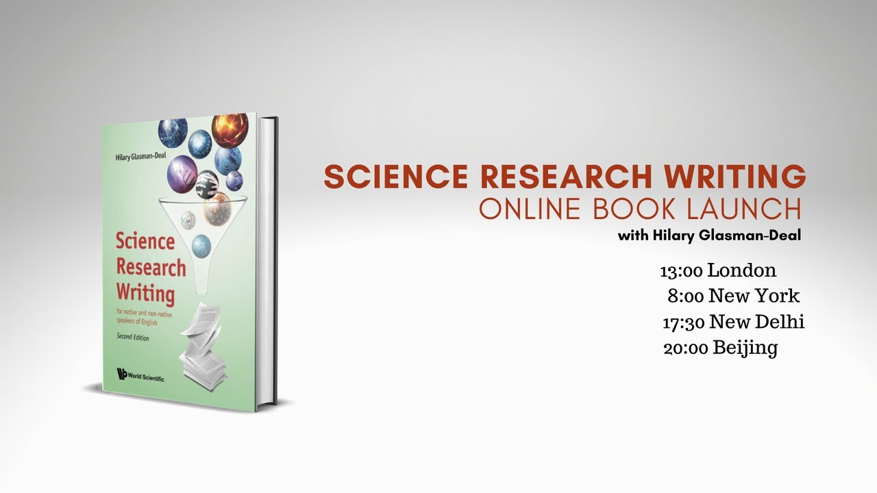 Science Research Writing (2nd ed) - Online Book Launch - YouTube