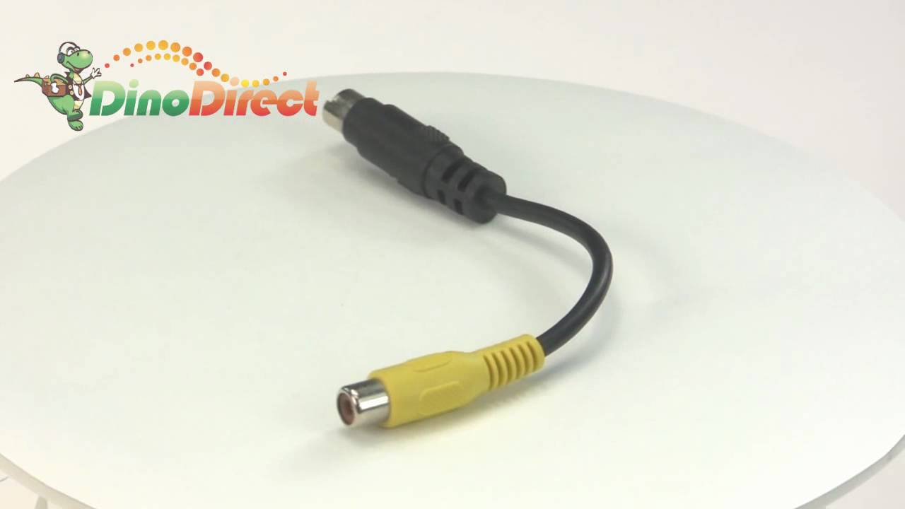 7 Pin S-video Male to RCA Video Female Cable from Dinodirect.com - YouTube