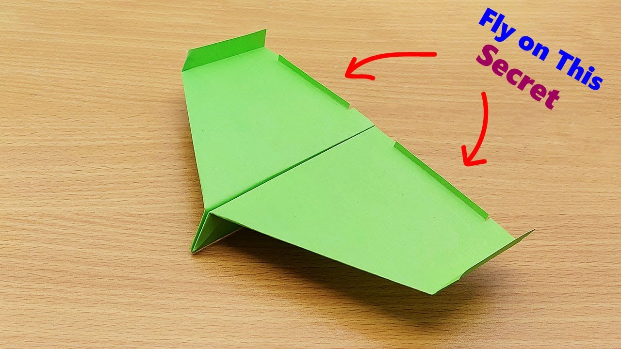 Glider Paper Plane | Tips for Making Glider Easily and Quickly - YouTube
