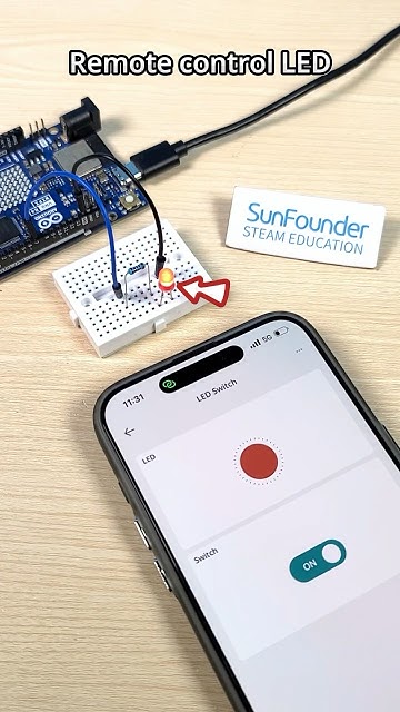 LED Control with @Arduino IoT Cloud & Arduino Uno R4 WiFi! #arduino #diy #tech #iot #programing ...