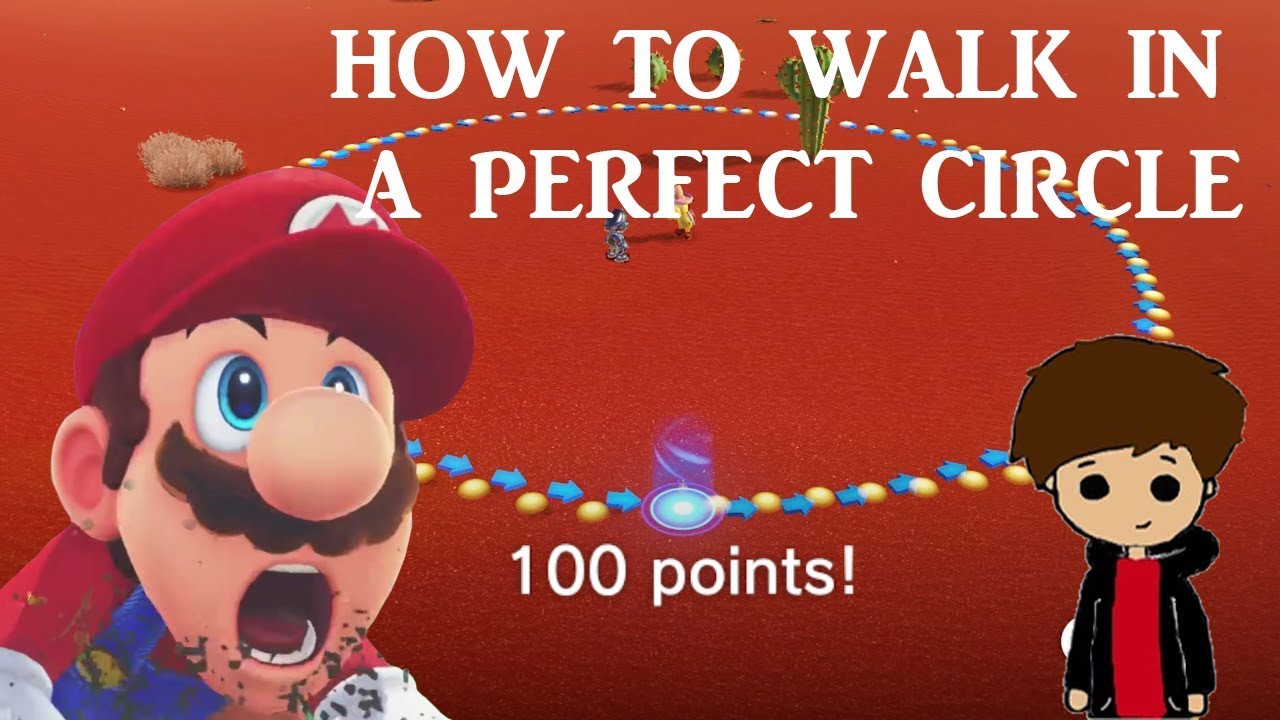 How To Walk In A Perfect Circle In Super Mario Odyssey - YouTube