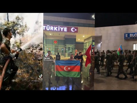 TÜRKİYE YANIYOR YARDIM İÇİN GELEN KARDEŞ AZERBAYCANIN TİKTOK VİDEOLARI TÜRKİYENİN YÜREĞİ YANIYOR.