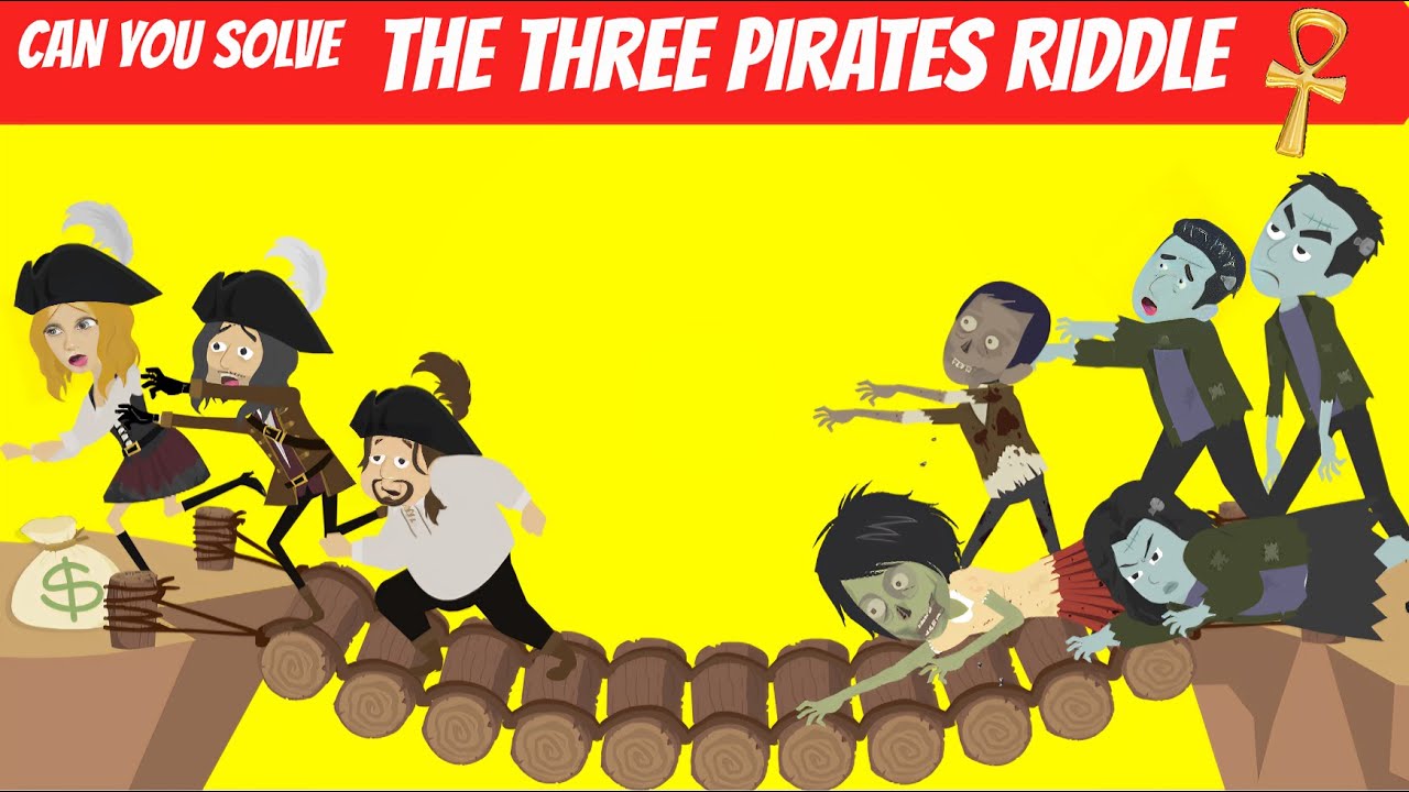 Can you solve: The Three Pirates Riddle. Riddles popular on crime and ...
