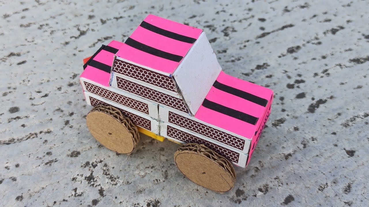 DIY Matchbox Car | How To Make a Toy Car at Home Easy | Make To ...
