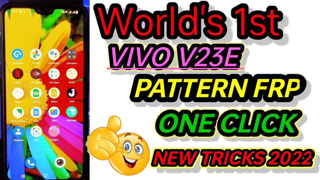 WORLD 1ST VIVO V23E PATTERN FRP ONE CLICK UNLOCK..NEW TRICKS 2022 - YouTube
