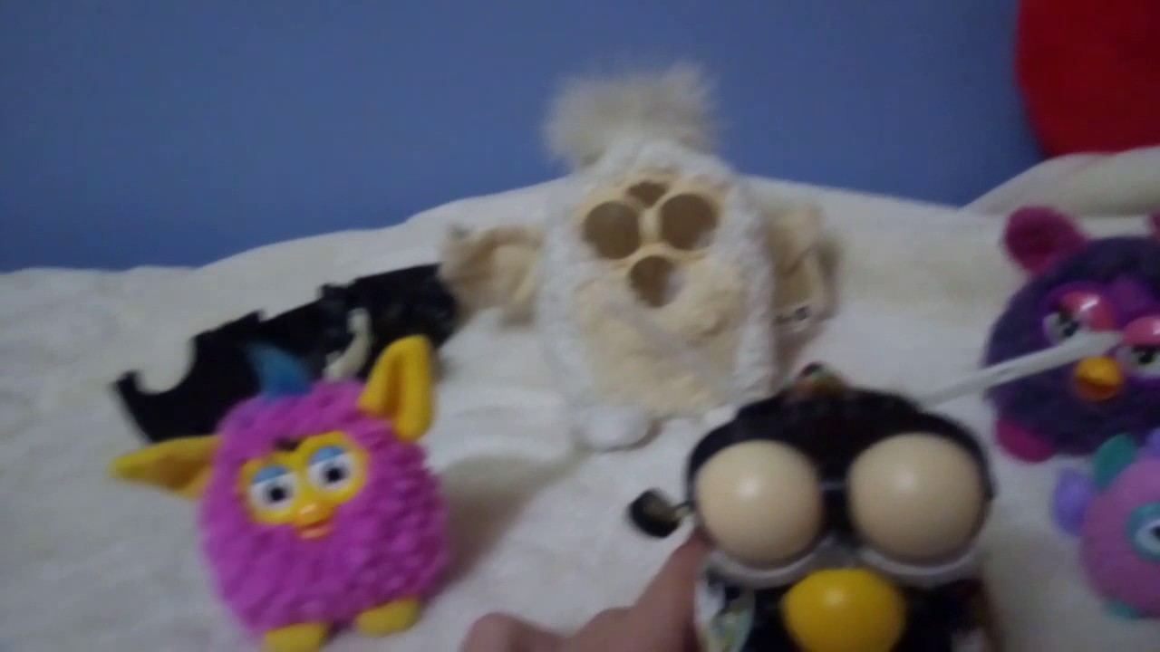 My five new furbys! (three from mcdonalds, one hanger and original furby 1998) - YouTube