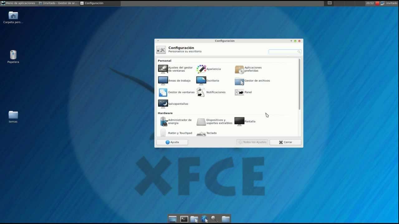 Tutorial basico: Personalizar xfce - YouTube