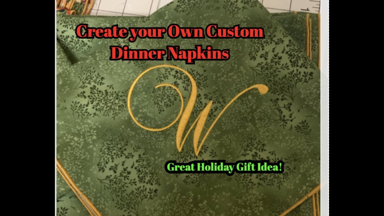 Create Custom Dinner Napkins! Great Money Saver Holiday Gift Idea ...