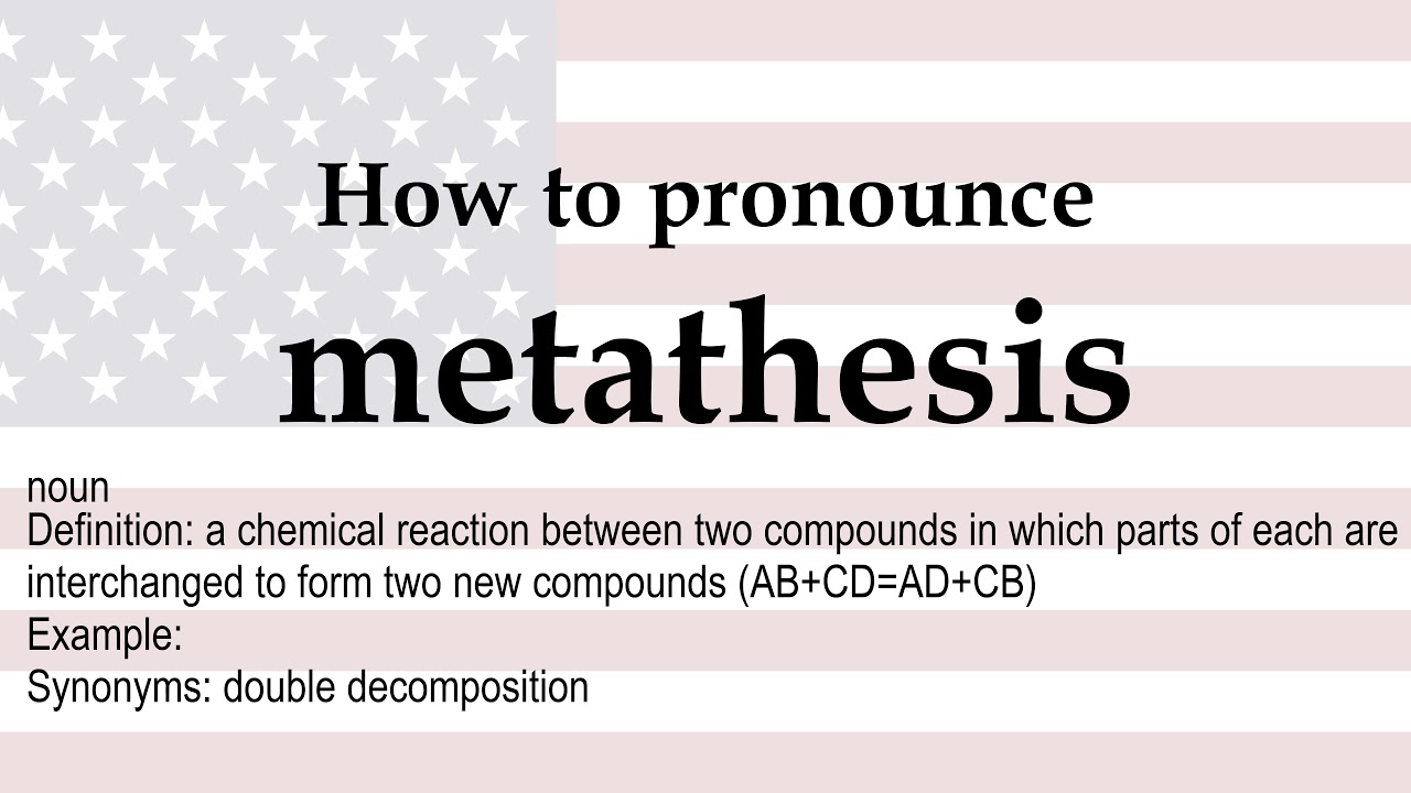 How to pronounce 'metathesis' + meaning - YouTube