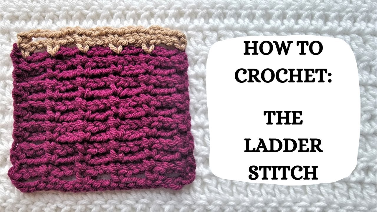 How To Crochet: Ladder Stitch | Tutorial, DIY, Beginner Crochet ...
