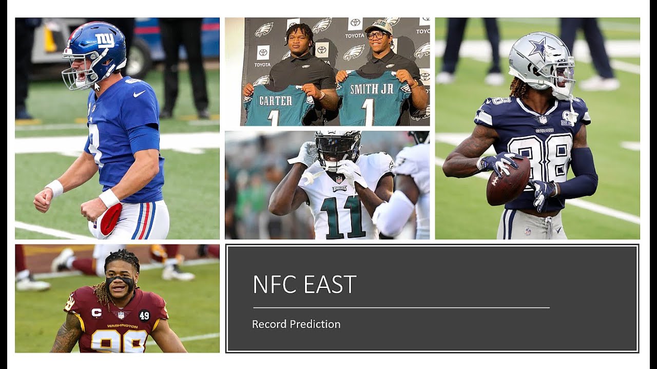 NFL NFC EAST Wins, Losses Record Prediction - YouTube