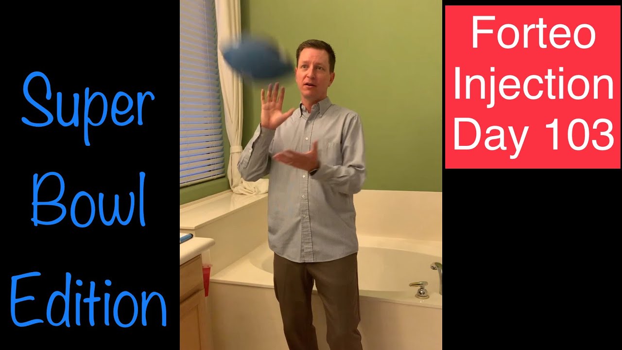 103. Day 103 Forteo Injection for the Osteoporosis Man - YouTube