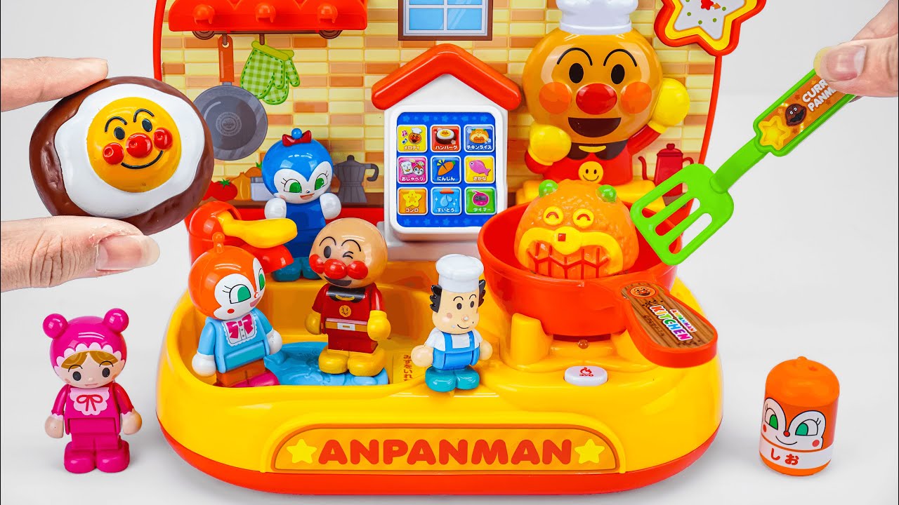 [🐰toy asmr🐰] Anpanman Kitchen toys ASMR Japanese Cooking Play set ...