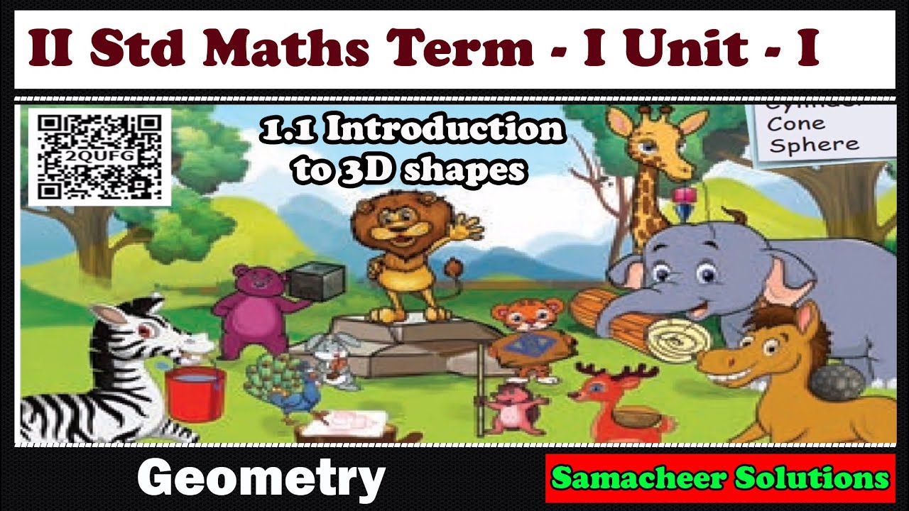II Std | MathsTerm 1 | Unit 1 | Geometry | 1.1 Introduction to 3D shapes | Samacheer Solutions ...