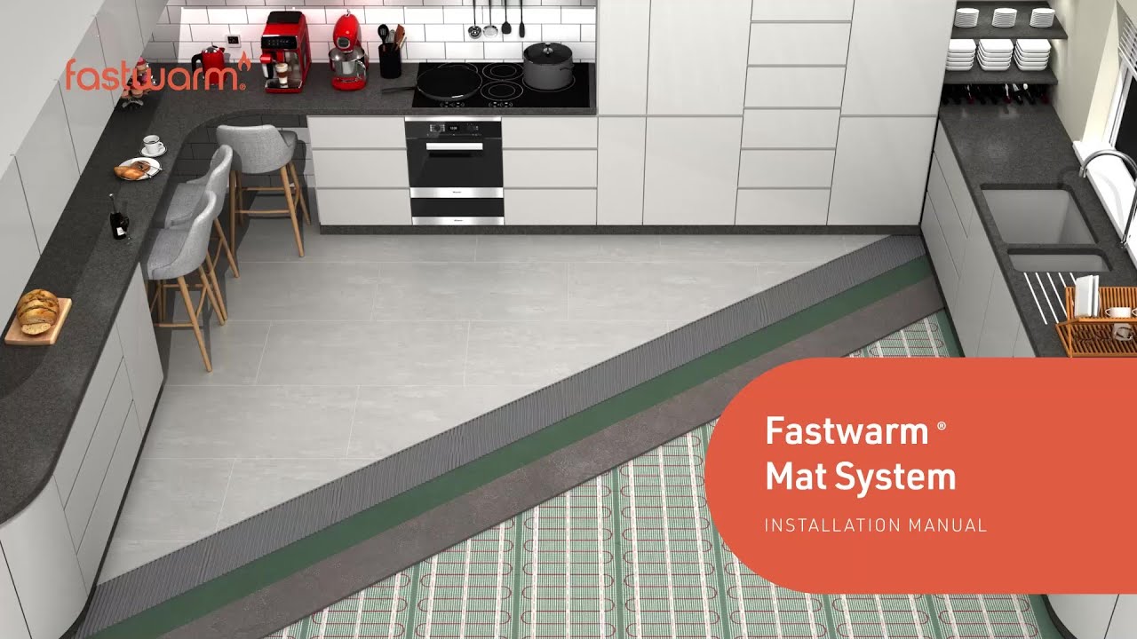 Fastwarm Electric Underfloor Heating - Sticky Mat Install Guide - YouTube