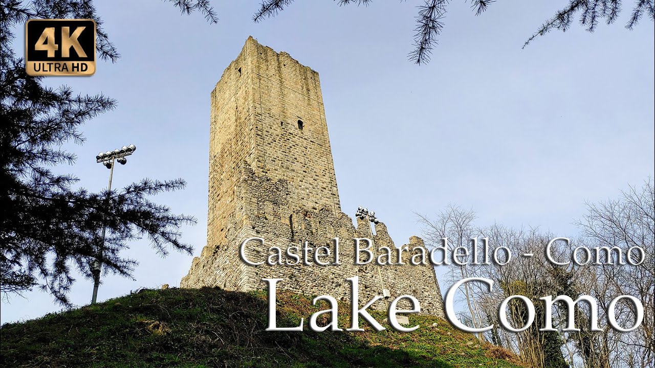 Como - Castel Baradello walking tour - YouTube