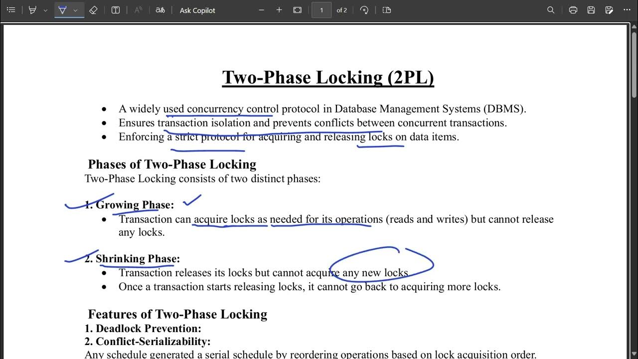 2PL concurrency technique -DBMS One Shot Series # 32 - YouTube
