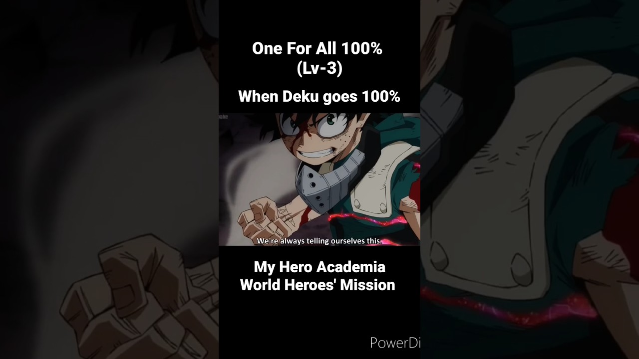 Deku vs Humarise, Deku uses One For All 100%. #vigilantedeku # ...